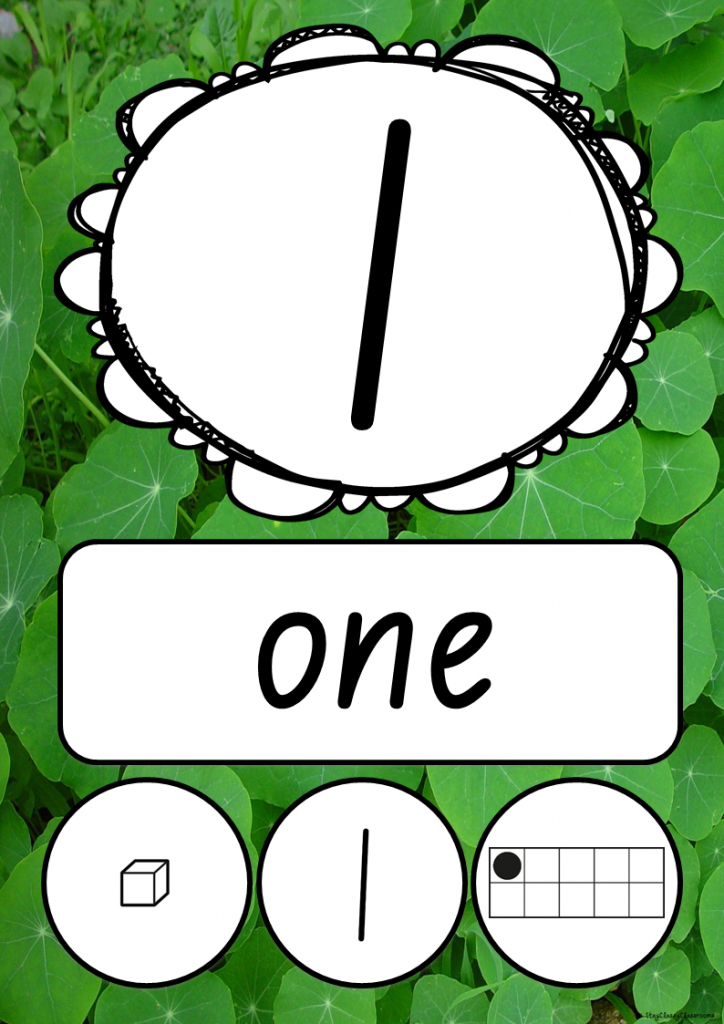 Number Posters - Nature - Stay Classy Classrooms