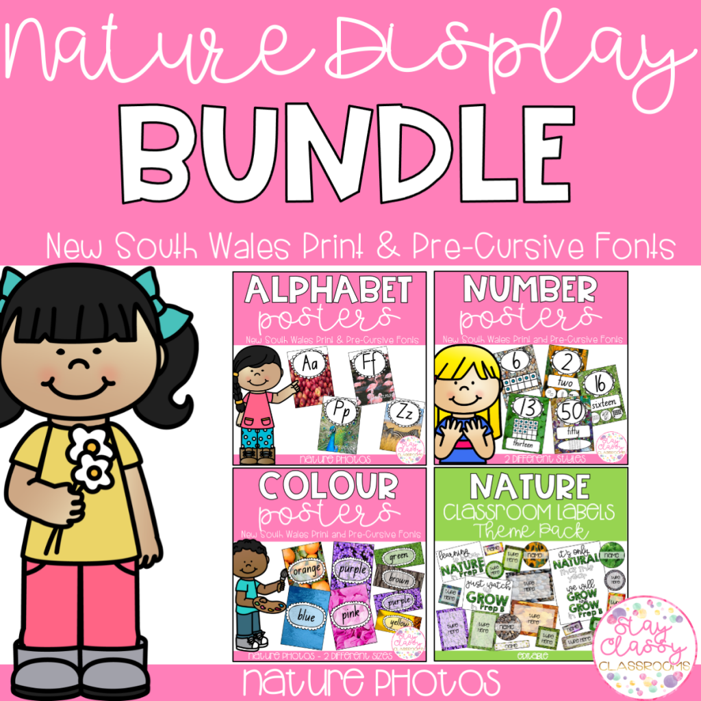 Nature Display Bundle - NEW SOUTH WALES FONTS - Stay Classy Classrooms