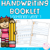 Handwriting Booklets - TASMANIAN PRINT Font - Stay Classy Classrooms