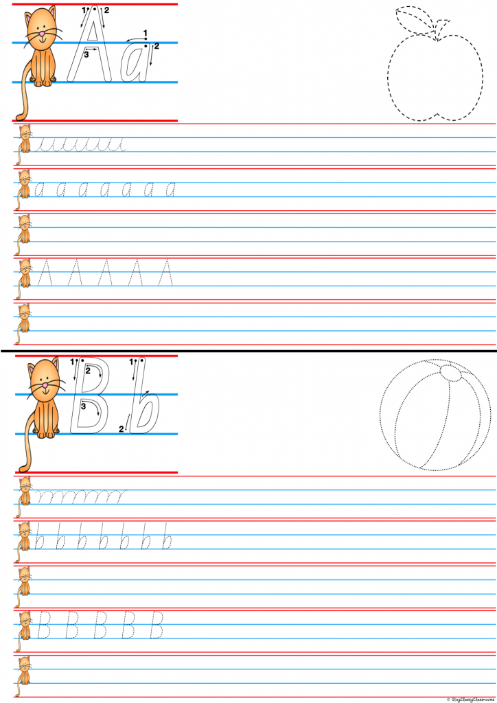 Handwriting Booklets - Year 2 QUEENSLAND Fonts - Stay Classy Classrooms
