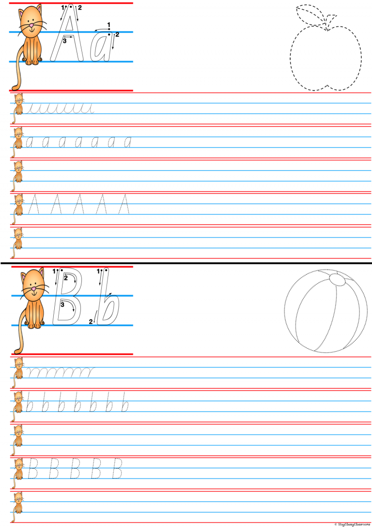 Handwriting Booklets - Year 2 QUEENSLAND Fonts - Stay Classy Classrooms