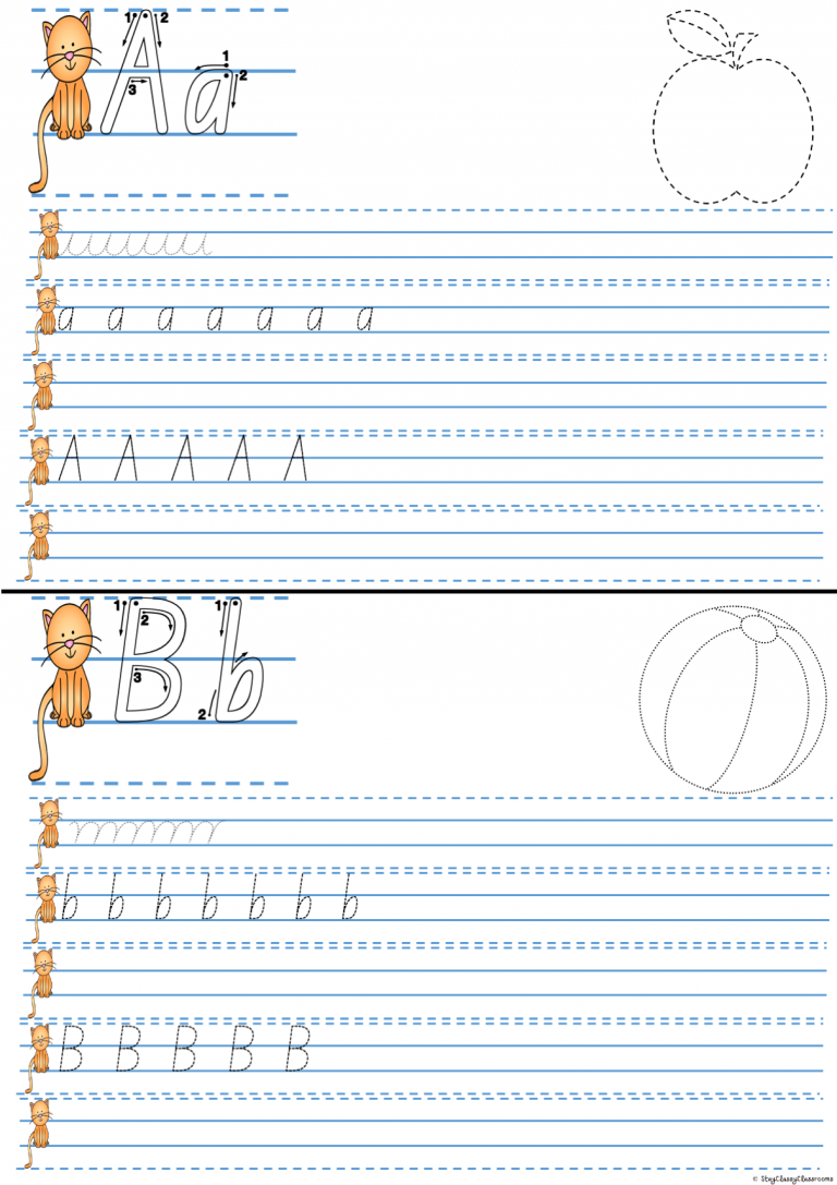 Handwriting Booklets - Year 2 New South Wales Font - Stay Classy Classrooms