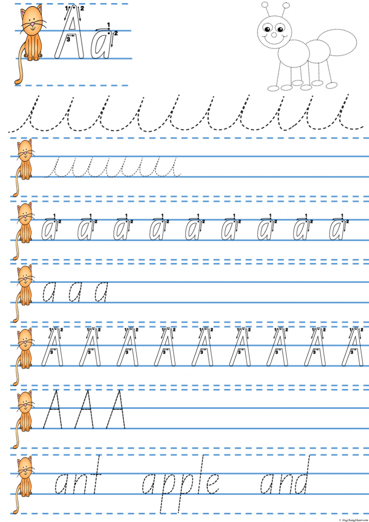 Handwriting Booklets - New South Wales PRINT Font - Stay Classy Classrooms