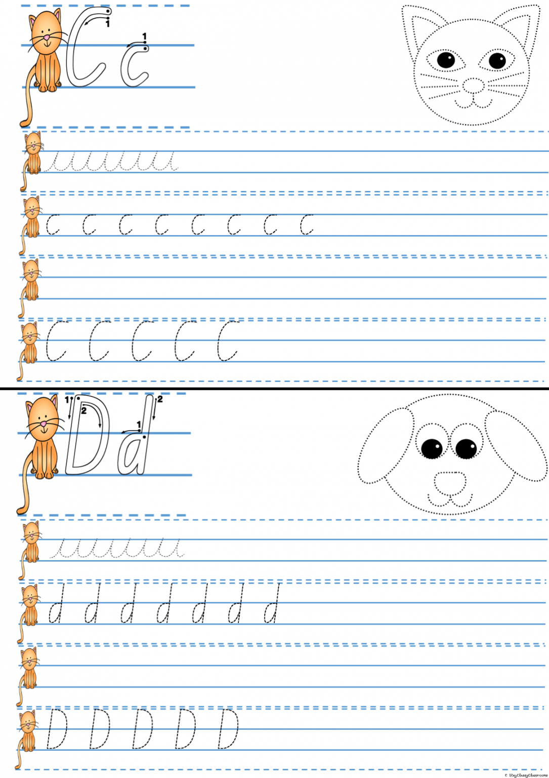 Handwriting Booklets - New South Wales PRINT Font - Stay Classy Classrooms