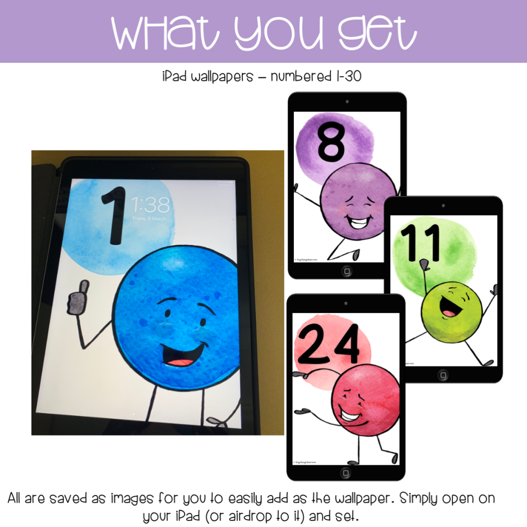 iPad Numbered Wallpapers - Stay Classy Classrooms