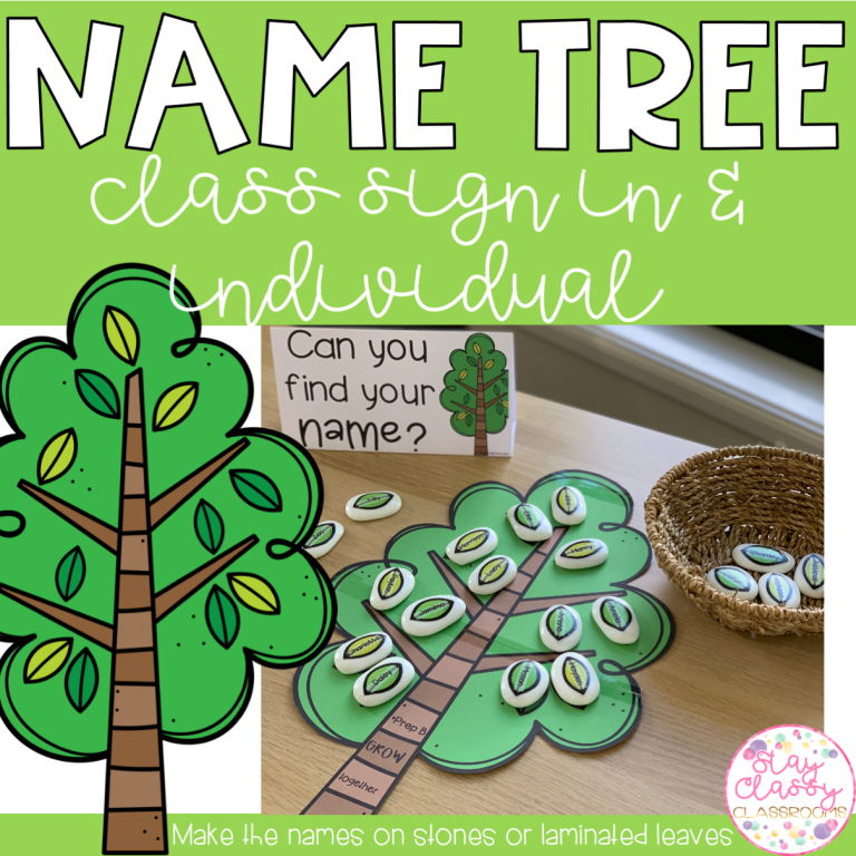 Name Tree - Class Sign In and Individual Activities - Stay Classy ...
