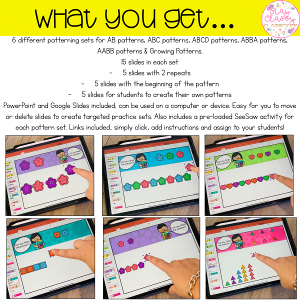 Digital Patterning - Stay Classy Classrooms