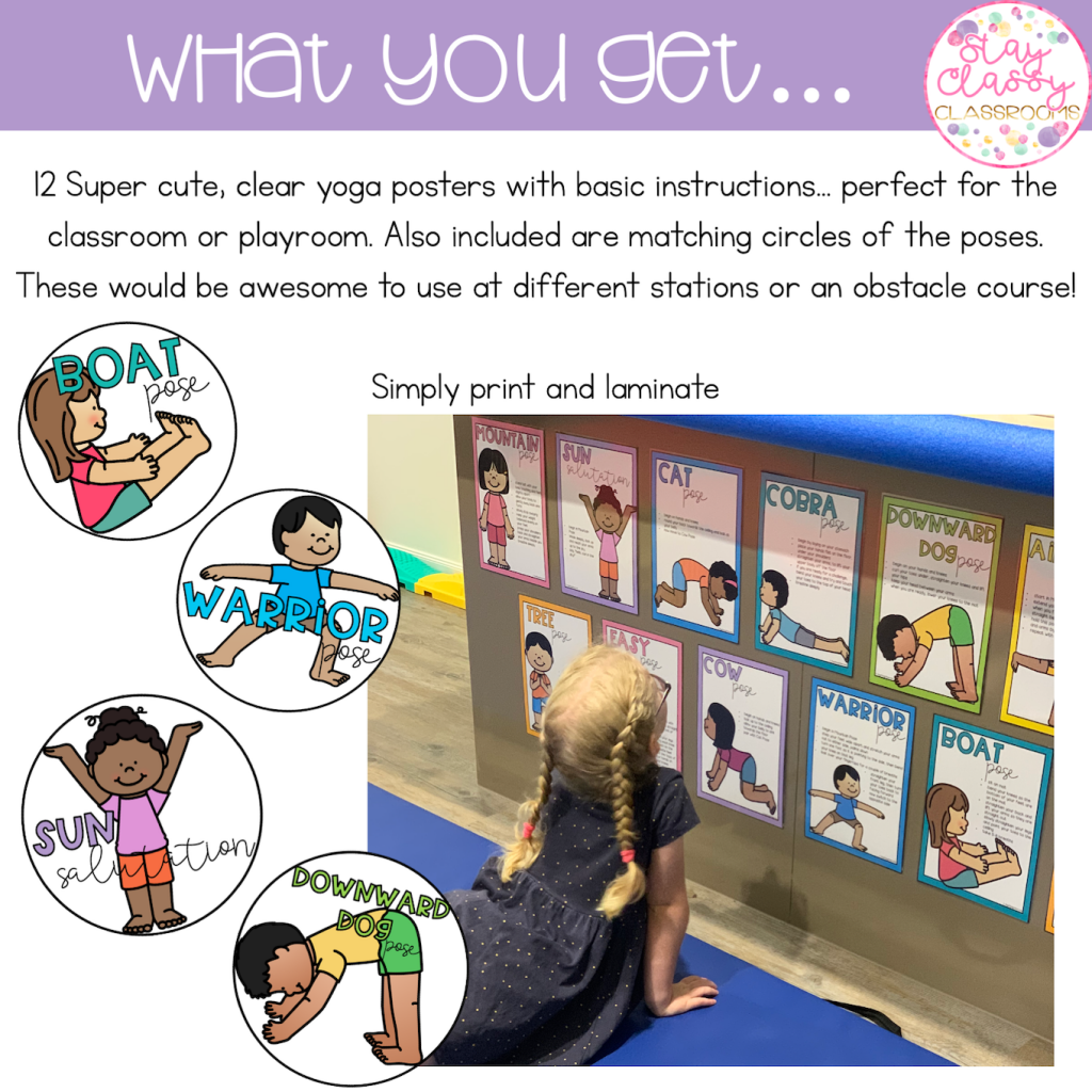 Yoga Posters - Stay Classy Classrooms