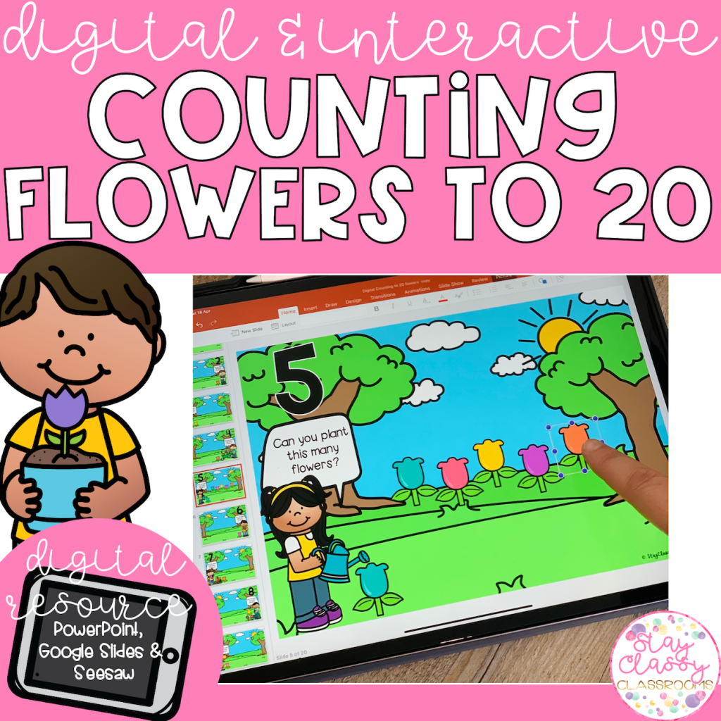 Digital Counting to 20 BUNDLE - Stay Classy Classrooms