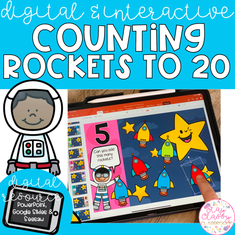 Digital Counting to 20 BUNDLE - Stay Classy Classrooms