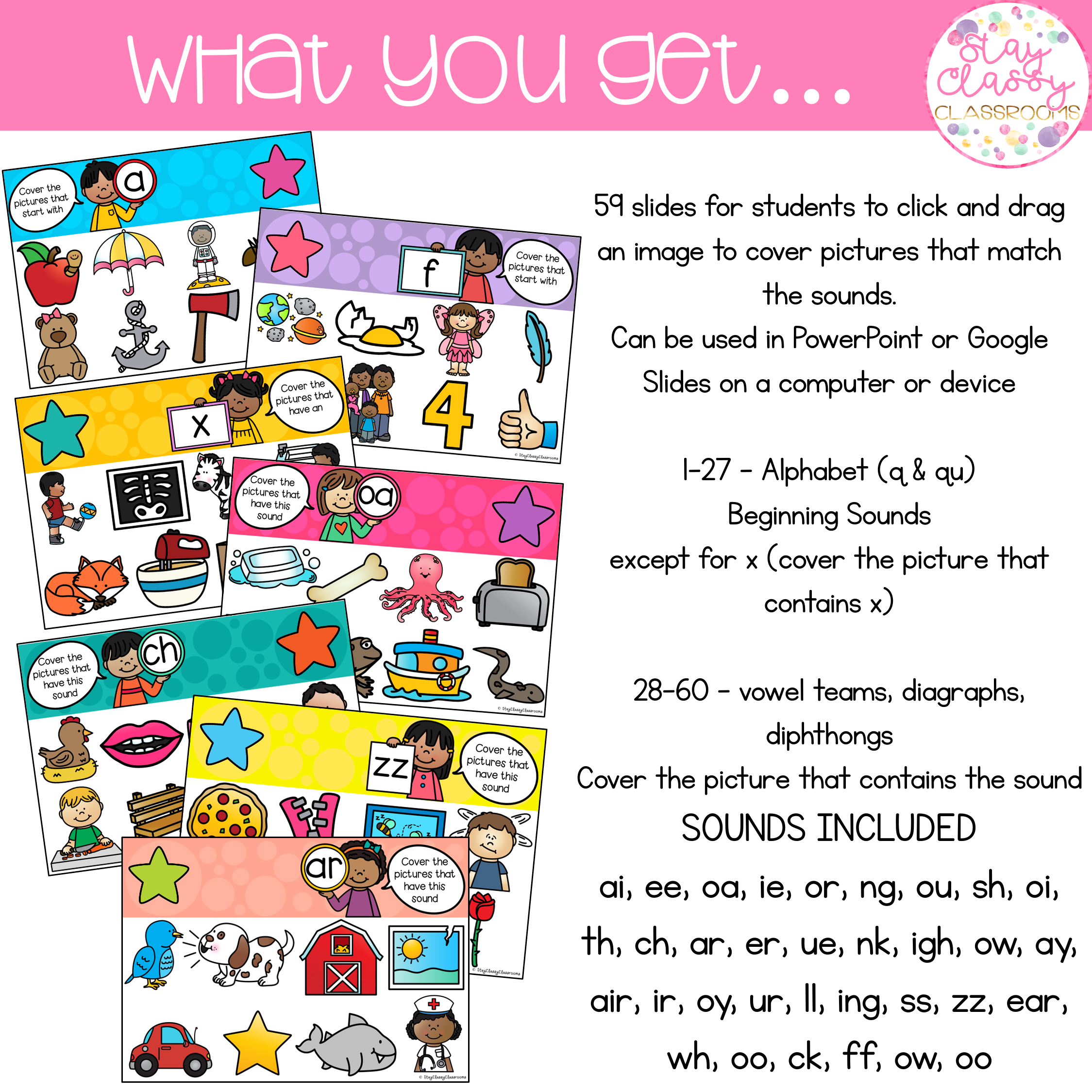 Digital and Interactive Phonics Practice - Cover the Sound - Stay ...