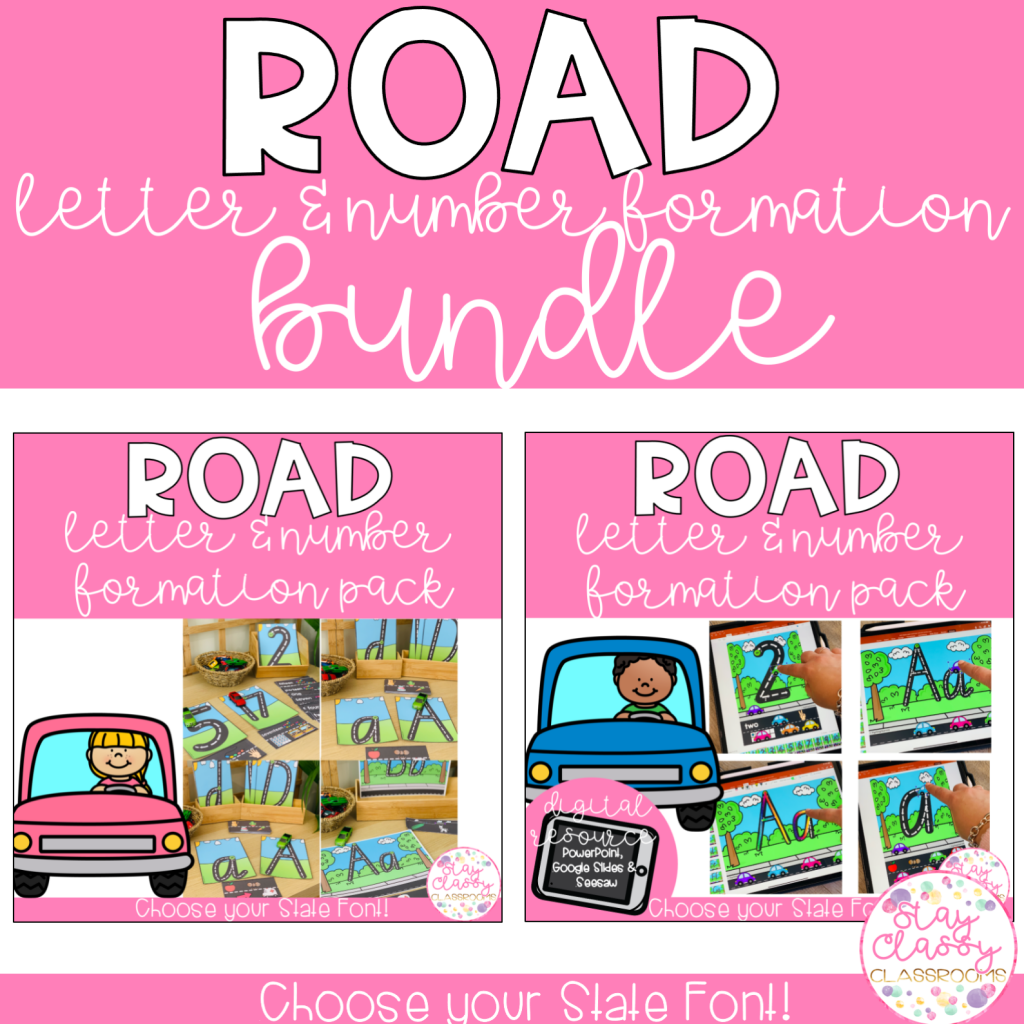 Road Letters and Numbers PRINTABLE & DIGITAL BUNDLE - Stay Classy ...