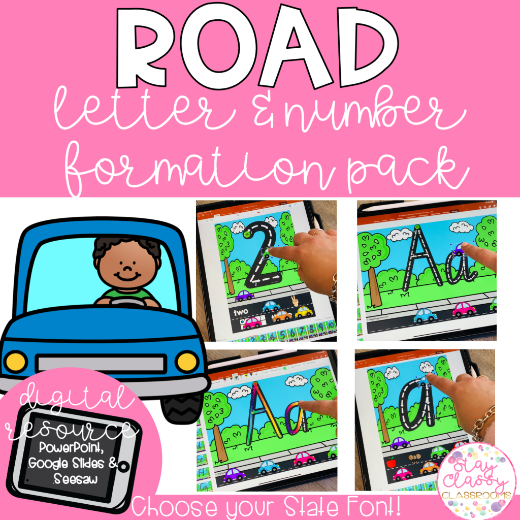 Road Letters and Numbers DIGITAL pack - Choose your State font - Stay ...