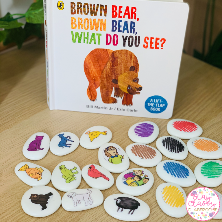 Brown Bear Story Stones - Stay Classy Classrooms