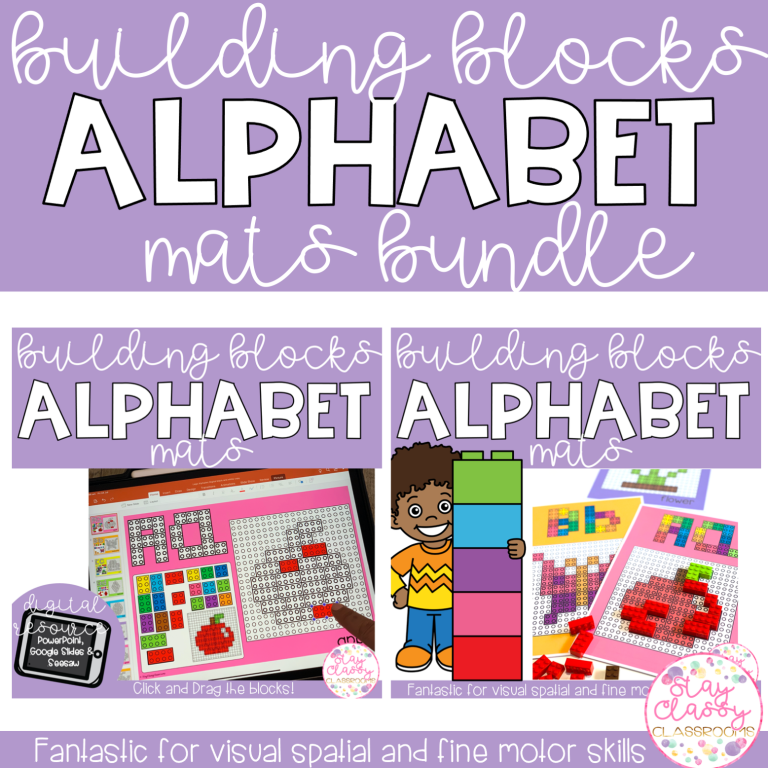 Building Blocks Alphabet Mats PRINTABLE & DIGITAL BUNDLE - Stay Classy ...