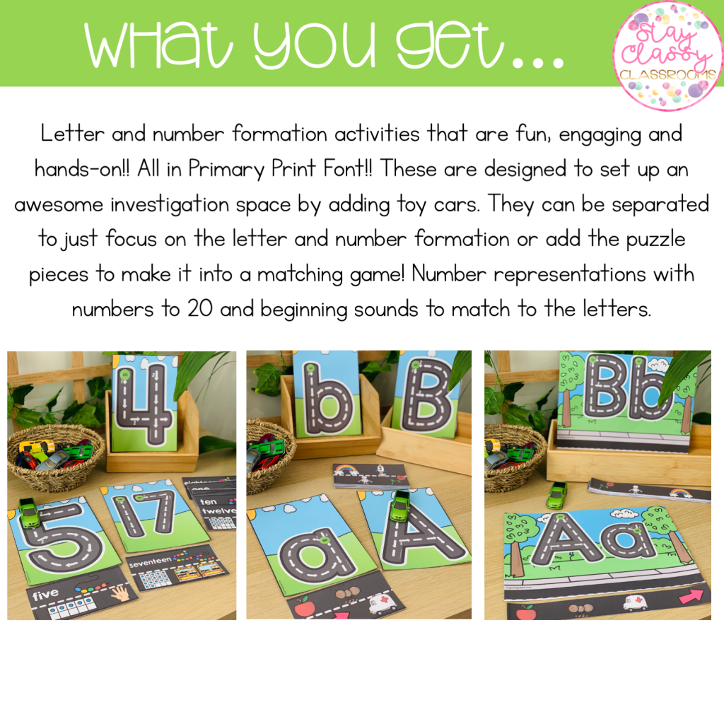 Road Letters and Numbers PRINTABLE pack - Primary Print Font - Stay ...