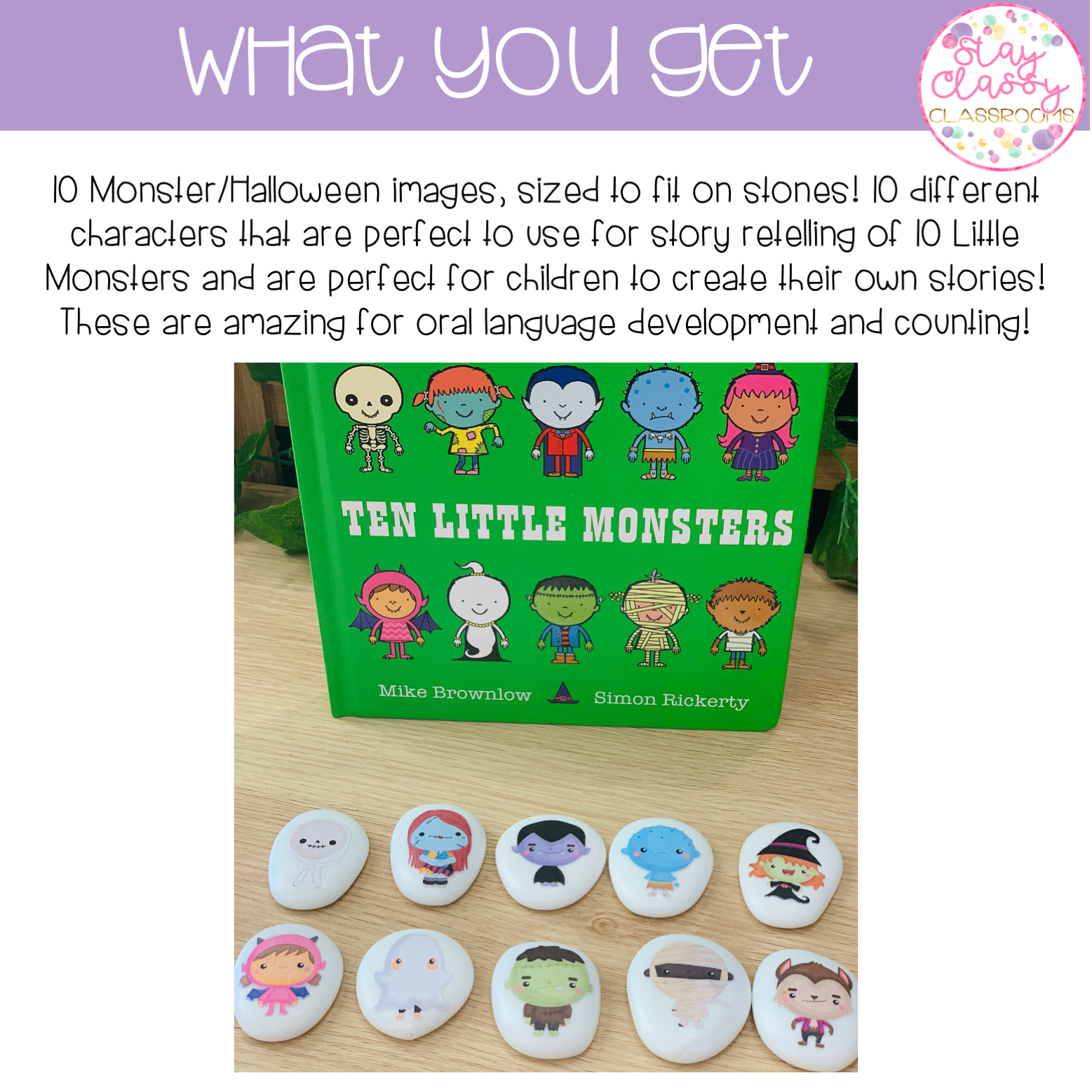 Monster Story Stones - Stay Classy Classrooms