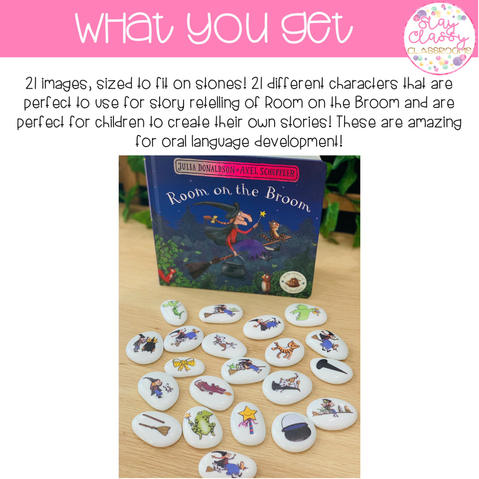 On the Broom Story Stones - Stay Classy Classrooms