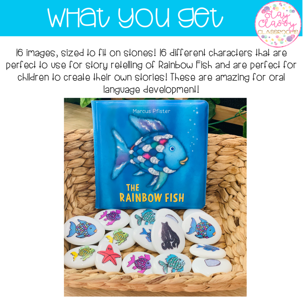 Fish Story Stones - Stay Classy Classrooms