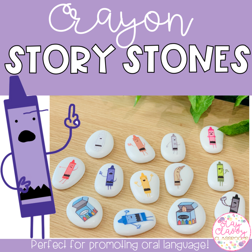 Crayons Story Stones - Stay Classy Classrooms
