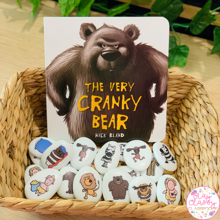 Cranky Bear Story Stones - Stay Classy Classrooms