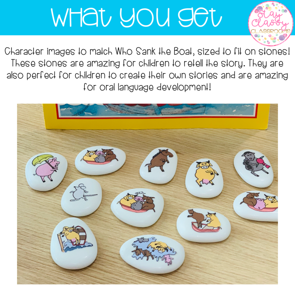 Sank the Boat Story Stones - Stay Classy Classrooms