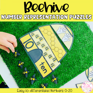 Number Representation Beehives - Numbers 0-20 - Stay Classy Classrooms
