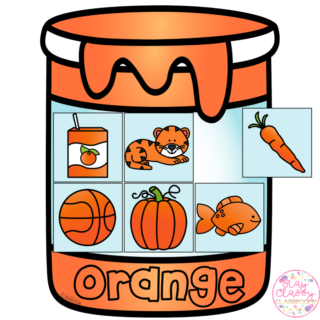 Colour Sorting Paint Pots - Stay Classy Classrooms