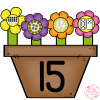 Number Representation Flowerpots - Numbers 0-20 - Stay Classy Classrooms