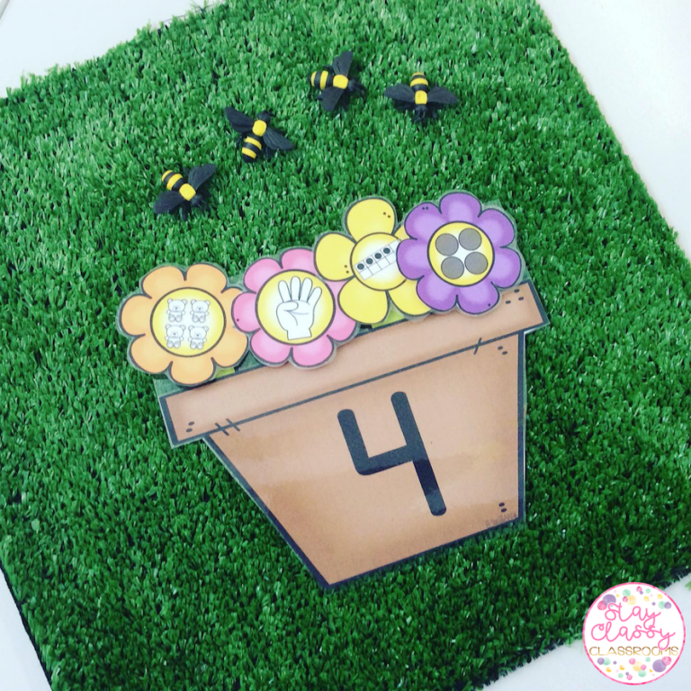 Number Representation Flowerpots - Numbers 0-20 - Stay Classy Classrooms