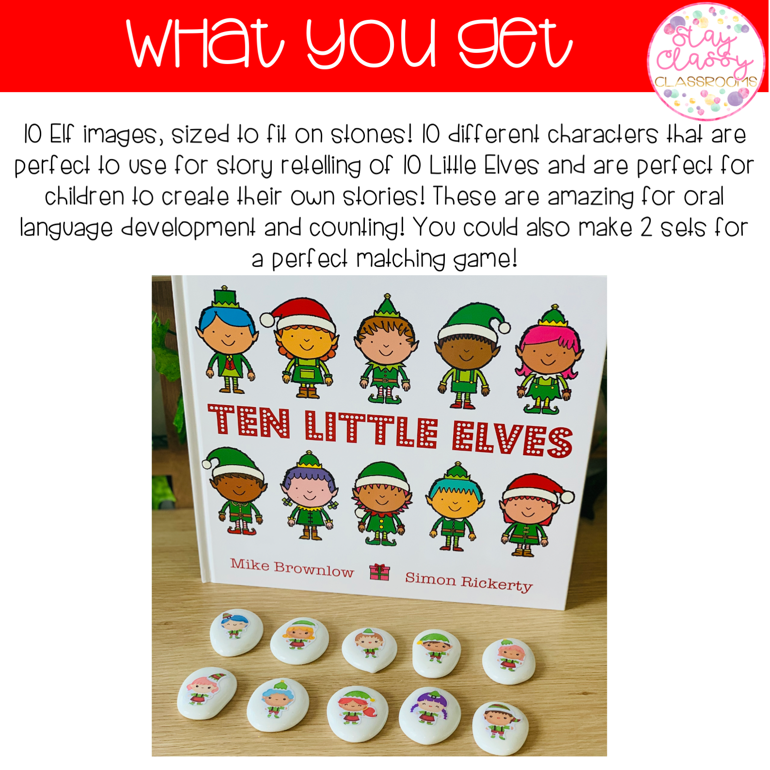 Elves Story Stones - Stay Classy Classrooms