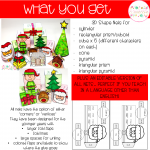 3D Shape Nets Christmas Buddies - Stay Classy Classrooms