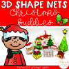 3D Shape Nets Christmas Buddies - Stay Classy Classrooms