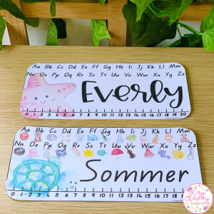 Watercolour Sea Creatures Editable Desk Plates - Stay Classy Classrooms