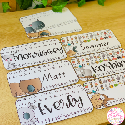 Australian Animals Editable Desk Plates - Stay Classy Classrooms