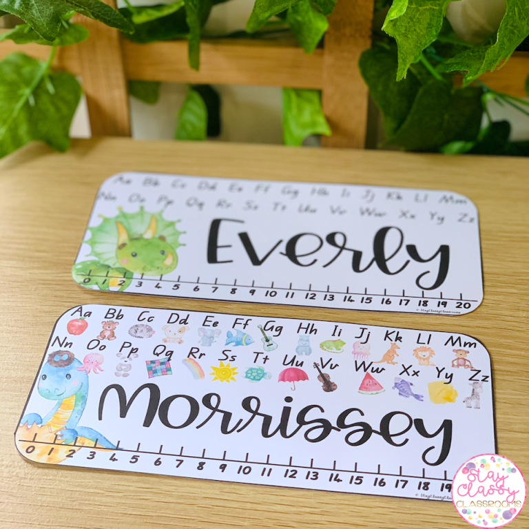 Dinosaurs Editable Desk Plates - Stay Classy Classrooms