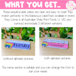 Rainbows Editable Desk Plates - Stay Classy Classrooms