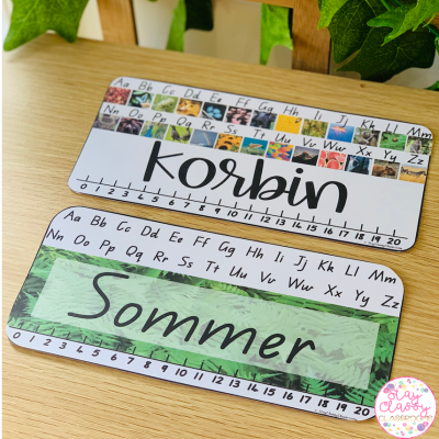 Nature Editable Desk Plates - Stay Classy Classrooms