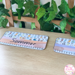 Neutral Abstract Editable Desk Plates - Stay Classy Classrooms