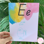 Blank Alphabet Posters Watercolour Splash | All Australian State Fonts ...