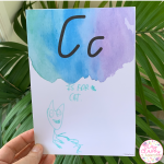 Blank Alphabet Posters Watercolour Splash | All Australian State Fonts ...