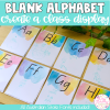 Blank Alphabet Posters Watercolour Splash | All Australian State Fonts ...