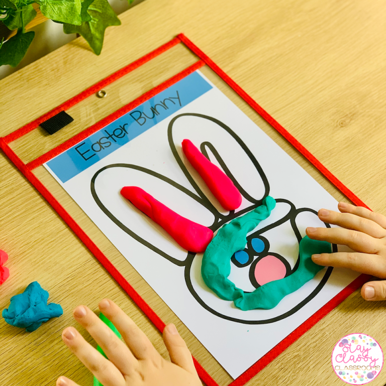 Easter Playdough Mats - Stay Classy Classrooms