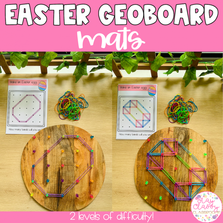 Easter Geoboard Mats - Stay Classy Classrooms