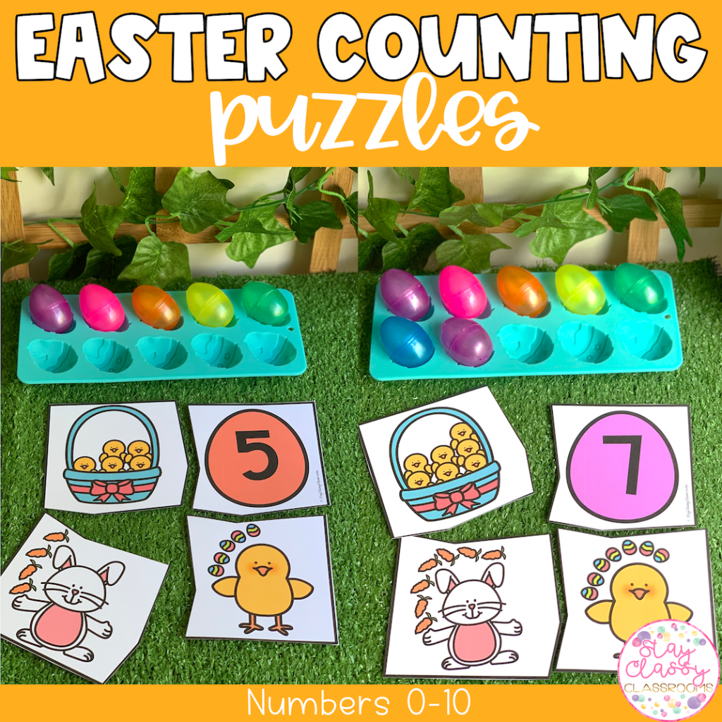 Easter Counting Puzzles | Numbers 0-10 - Stay Classy Classrooms