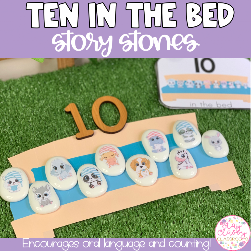 Ten in the Bed | Story Stone Printables - Stay Classy Classrooms