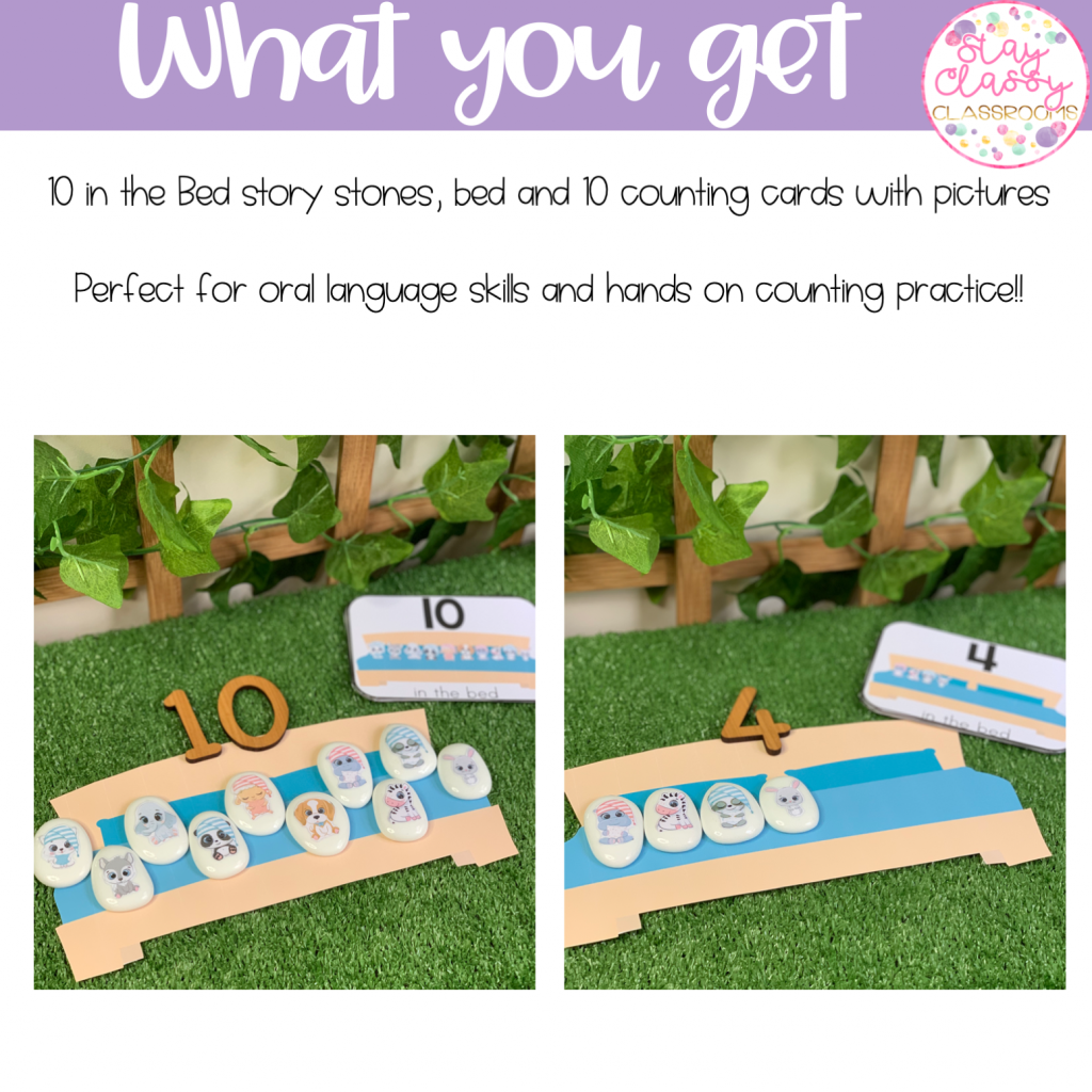Ten in the Bed | Story Stone Printables - Stay Classy Classrooms
