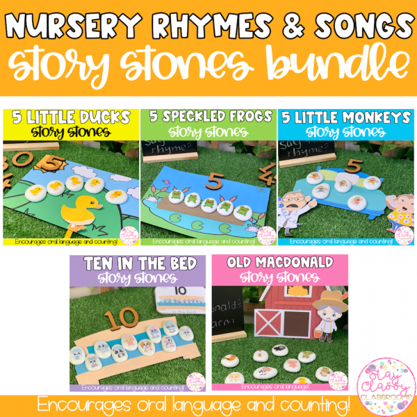 Nursery Rhymes and Counting Songs | Story Stone Printables BUNDLE ...