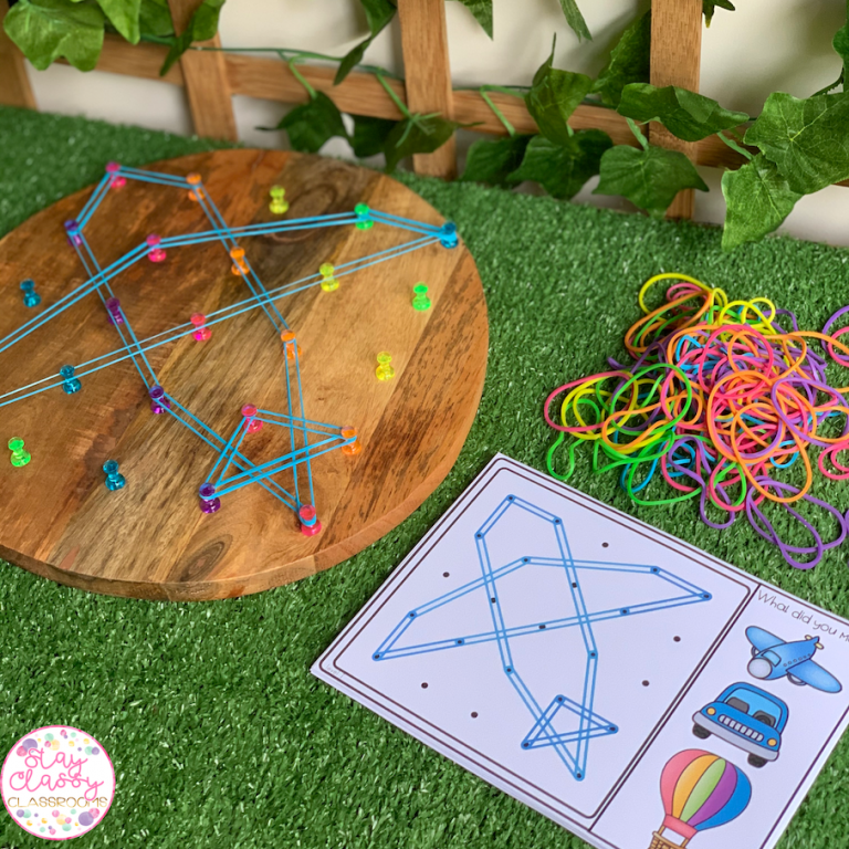 Construction & Transport Geoboard Mats - Stay Classy Classrooms