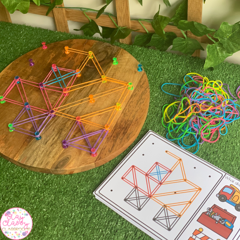 Construction & Transport Geoboard Mats - Stay Classy Classrooms